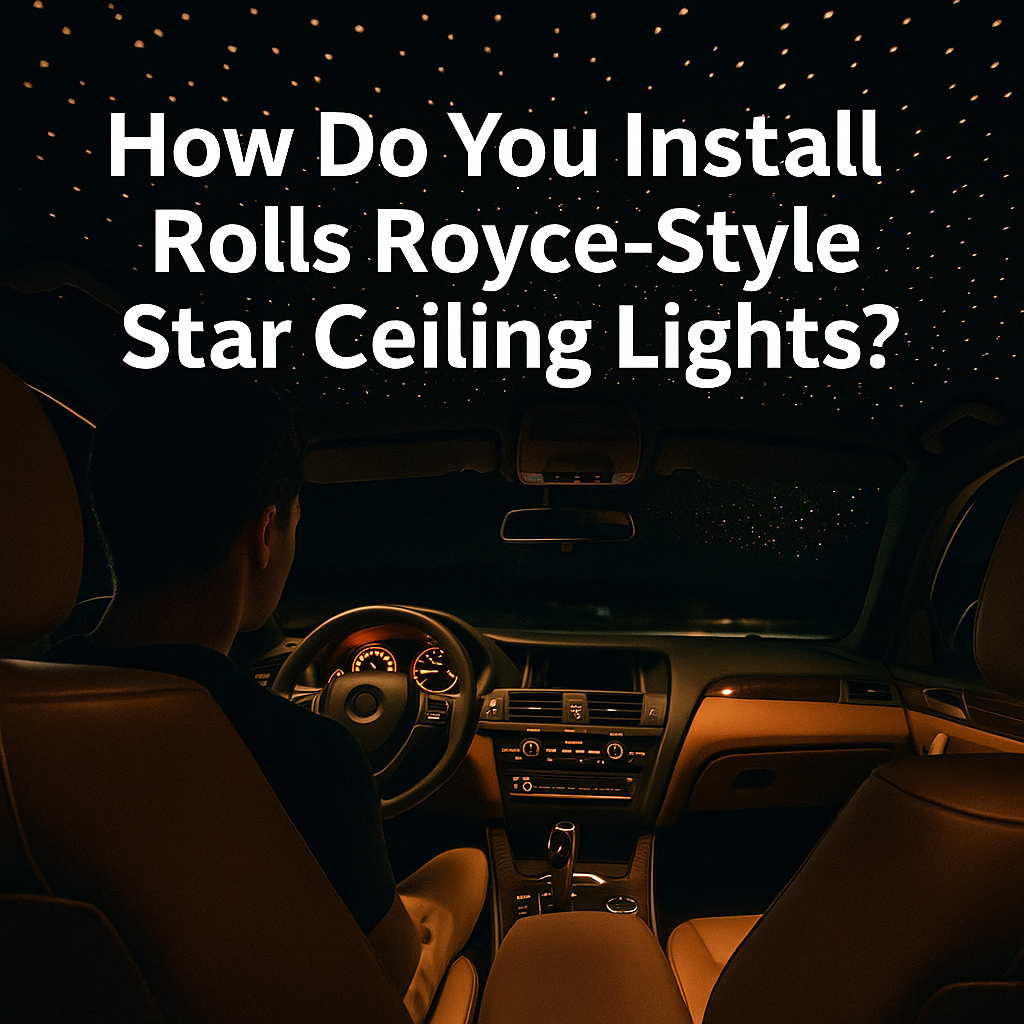 How to Install Rolls Royce-Style Star Ceiling Lights in Your Car ...