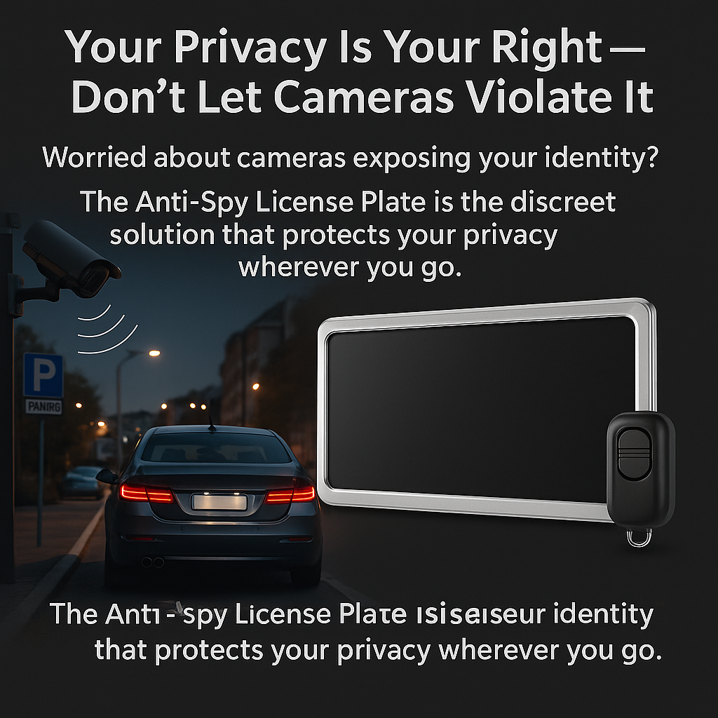 Anti-Spy License Plate | Personal Security & Identity Protection ...