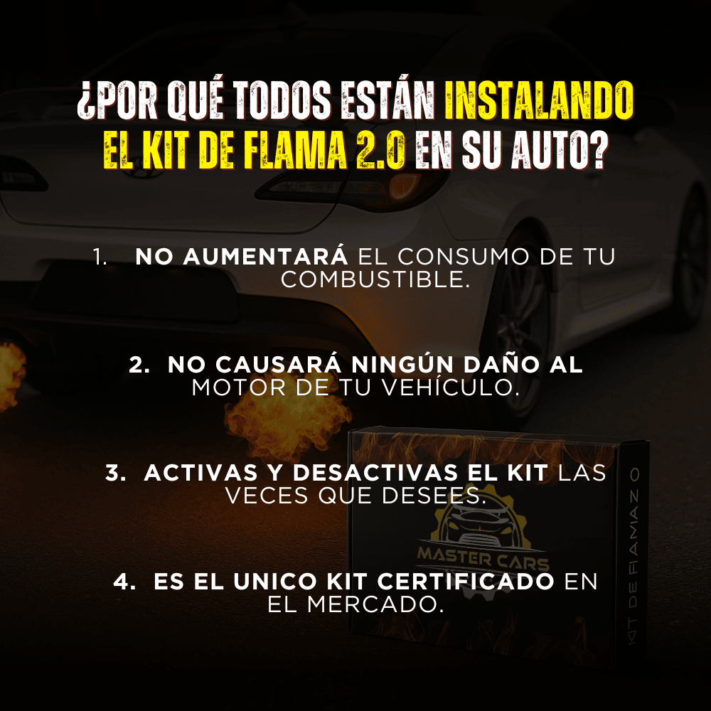 Flame Kit 2.0 for Vehicles - Unleash Power and Spectacle from Your ...